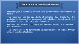 Characteristics of Qualitative Research.pptx