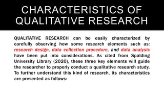 CHARACTERISTICS OF QUALITATIVE RESEARCH.pptx