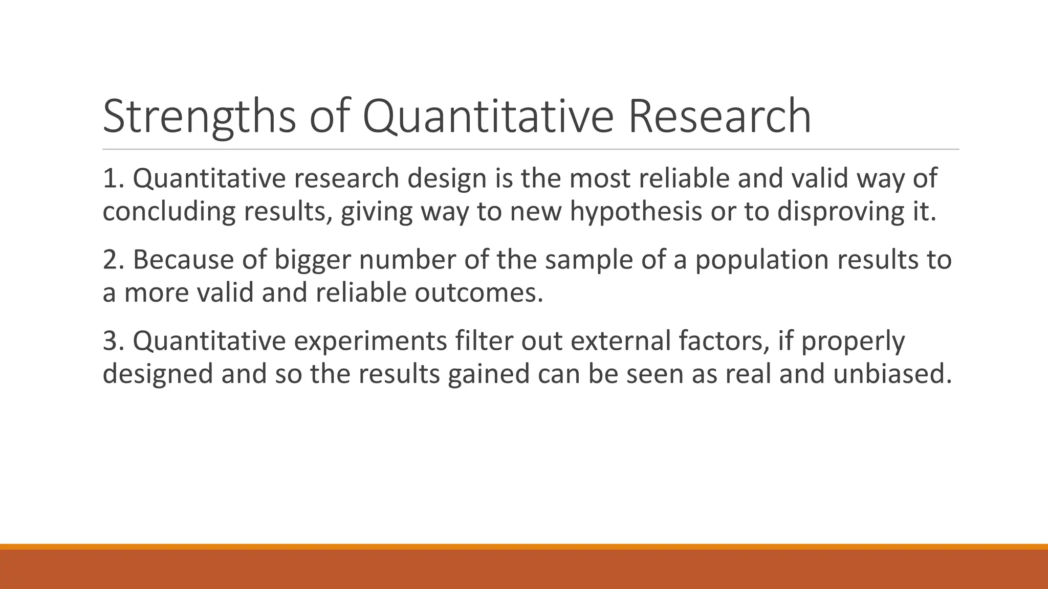 CHARACTERISTICS OF QUANTI RESearch pptxs | PDF