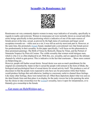 Characteristics Of Renaissance Art | PDF