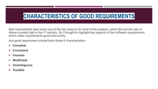 Characteristics of Requirements - Software Requirement Engineering.pptx