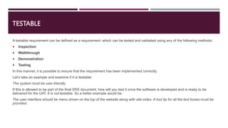 Characteristics of Requirements - Software Requirement Engineering.pptx