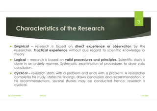 Characteristics of research dr.c.thanavathi | PDF