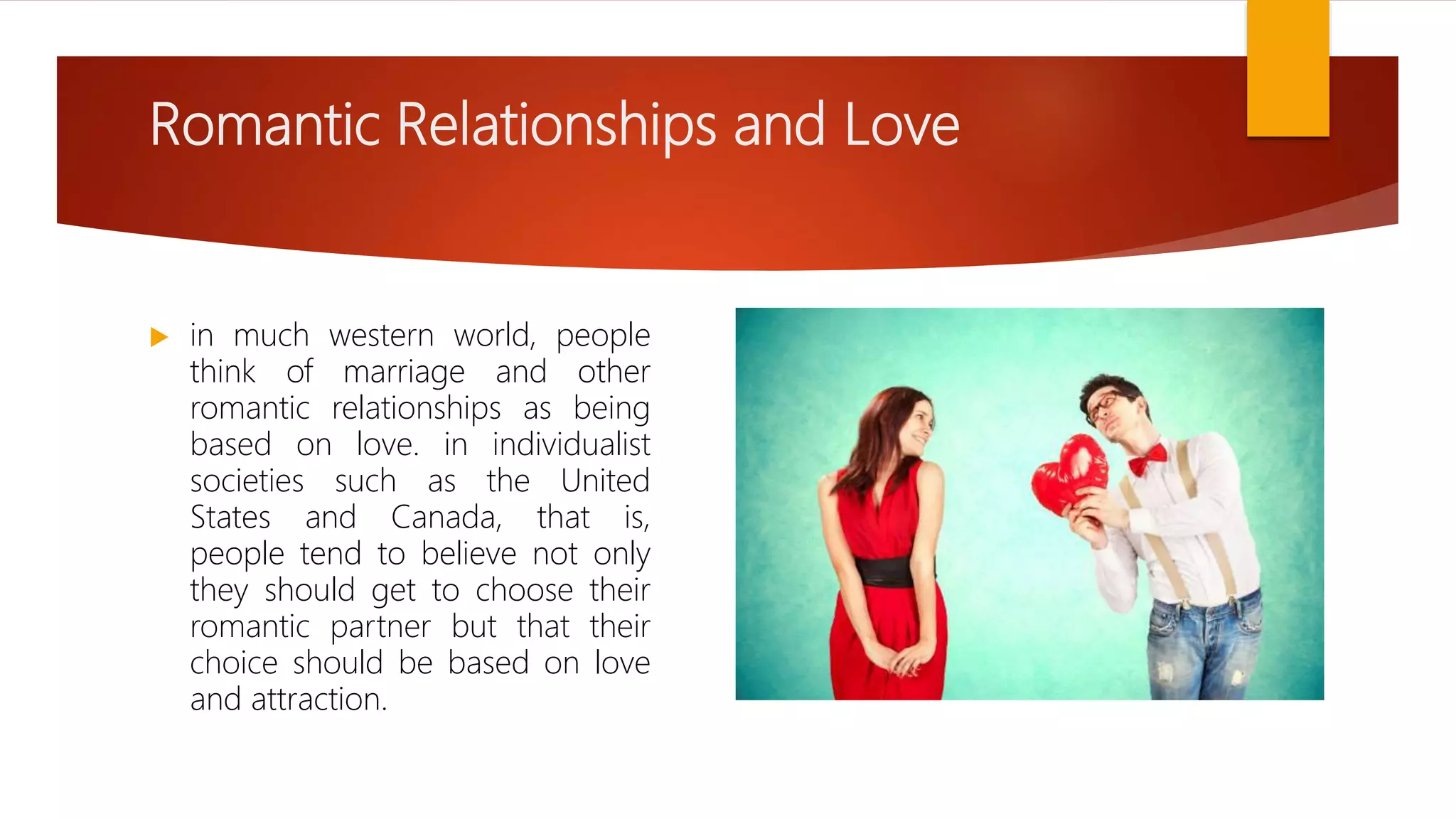 Characteristics of romantic relationships | PPTX