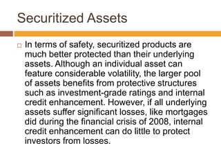 Characteristics of Securitized Assets | PPT