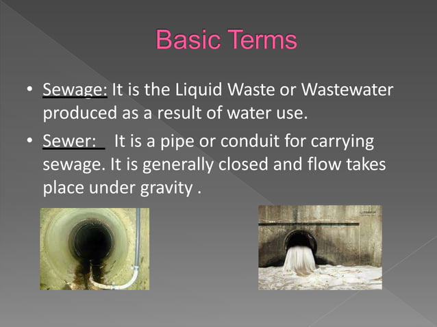 Characteristics of sewage& waste water collection | PPTX