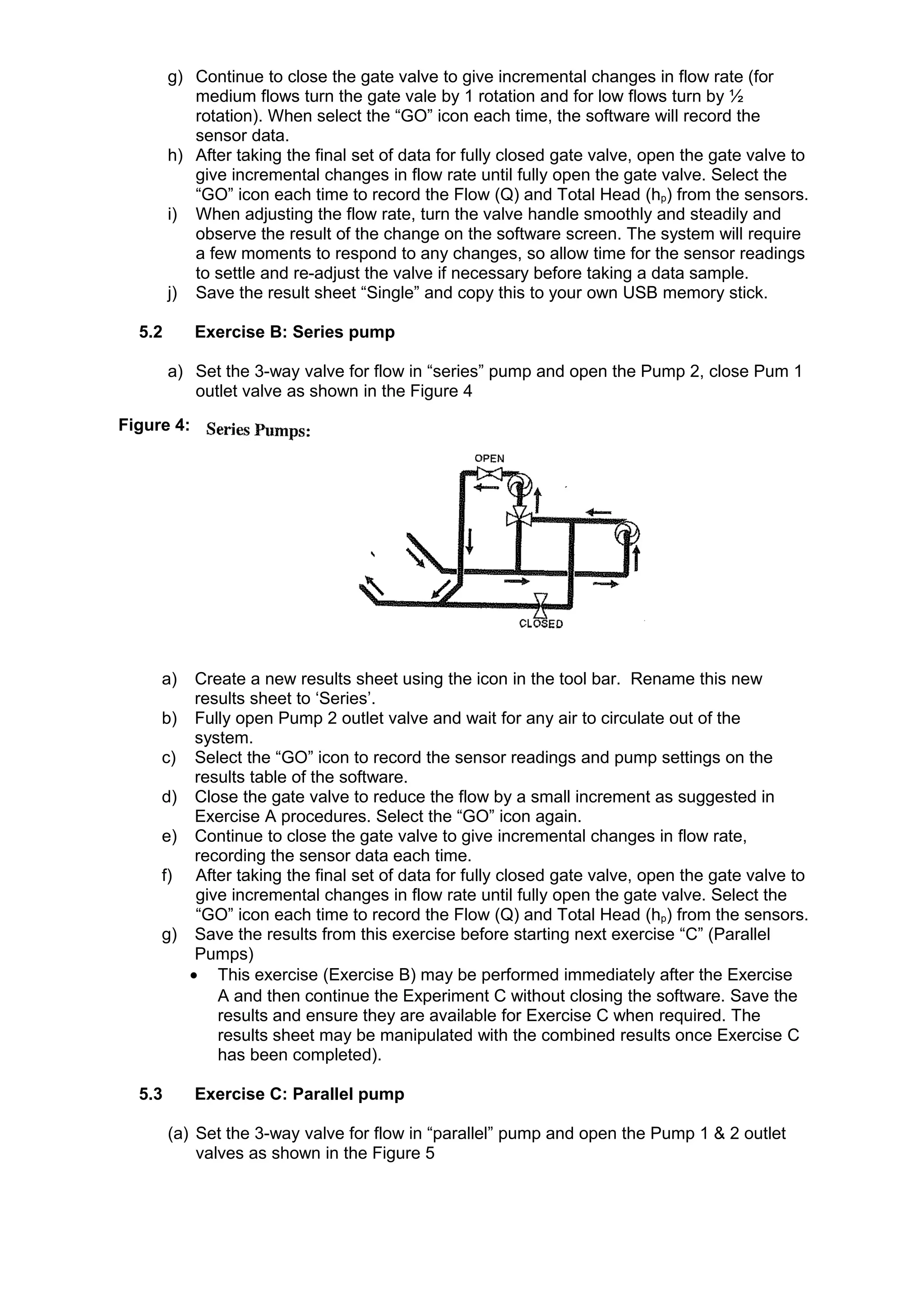 Characteristics of single pump and pumps in series and parallel use of ...
