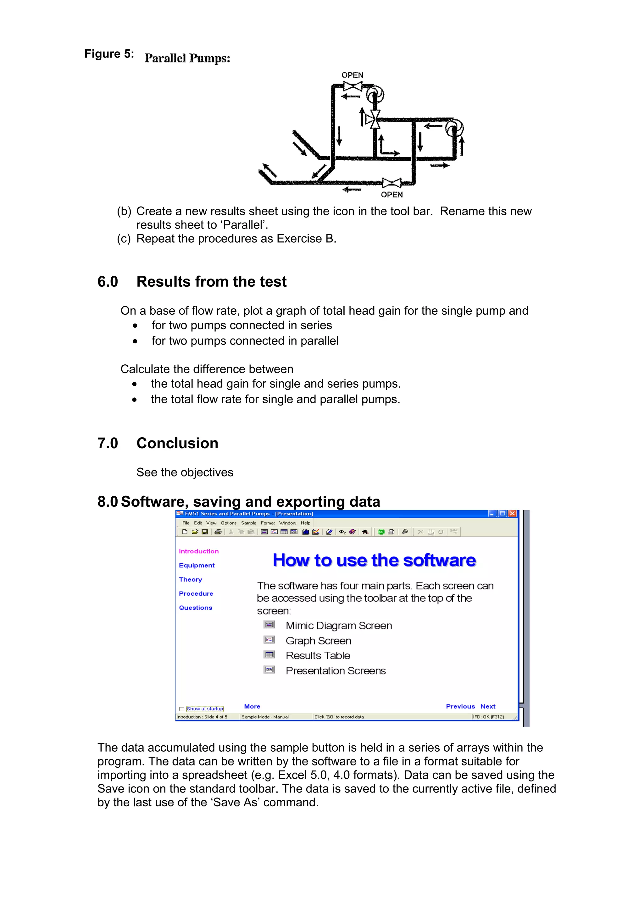 Characteristics of single pump and pumps in series and parallel use of ...
