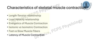 Characteristics of whole skeletal muscle contraction | PDF