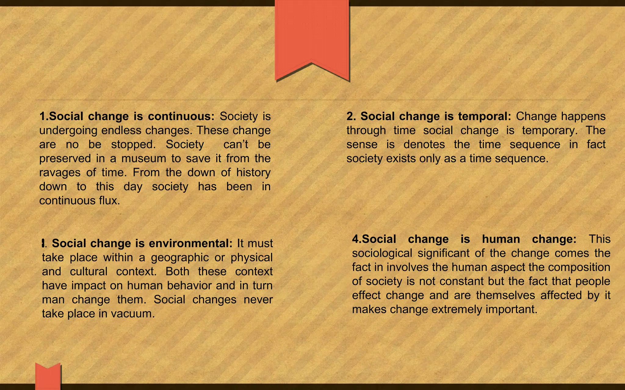 Characteristics of social change | PPT