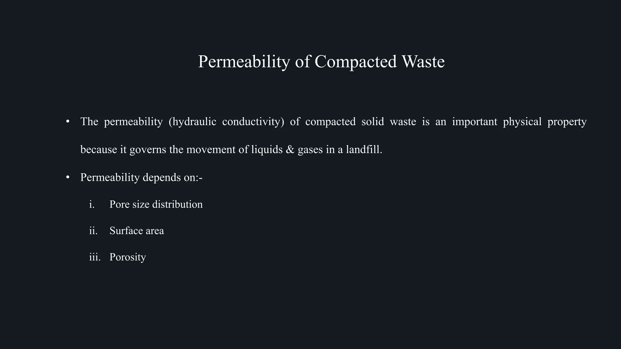 Characteristics of solid waste | PPTX