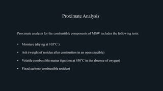 Characteristics of solid waste | PPTX