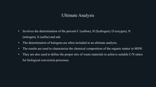 Characteristics of solid waste | PPTX
