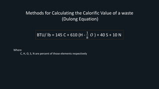 Characteristics of solid waste | PPTX