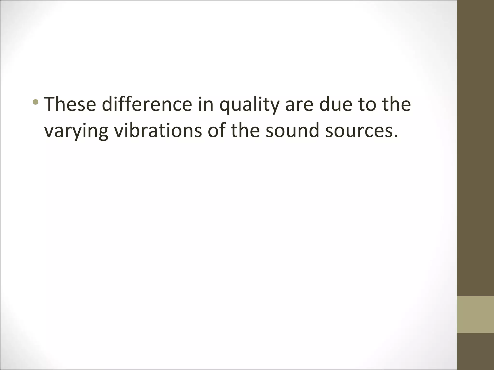 Characteristics of sound | PPT