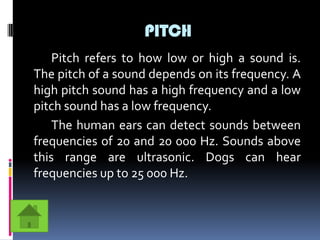 Characteristics of sound | PPTX