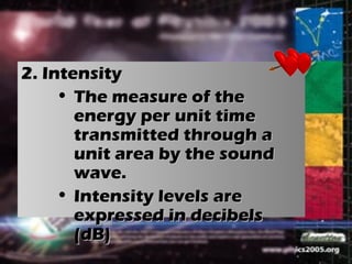 Characteristics of sound,teacherpres,ppt | PPT