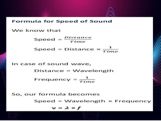characteristics of sound wave: Frequency, amplitude, velocity ...