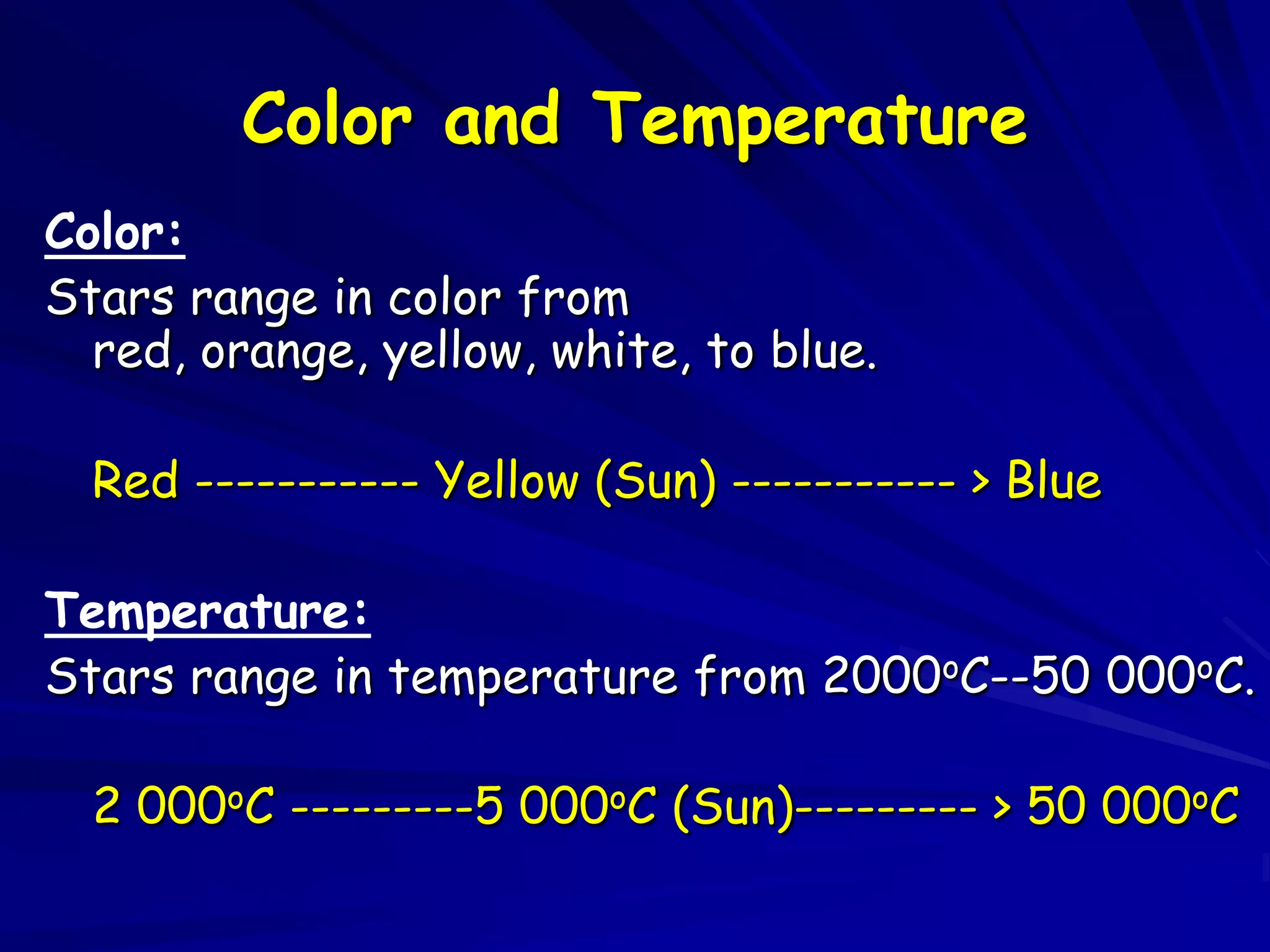 Characteristics of Stars | PPTX | Space and Astronomy | Science