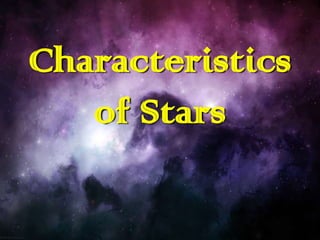 Characteristics of Stars | PPTX