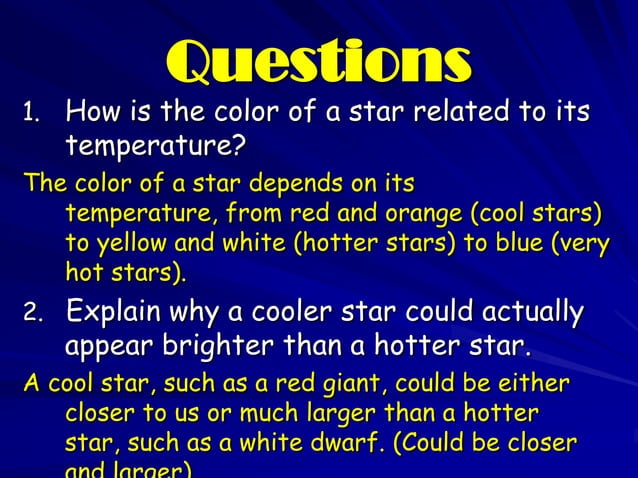 Characteristics of Stars | PPTX | Space and Astronomy | Science