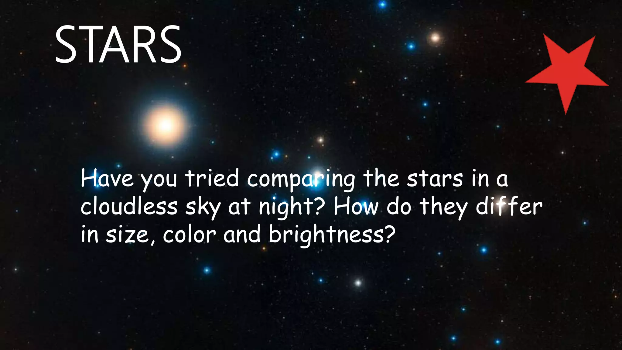 Characteristics of stars | PPTX | Space and Astronomy | Science