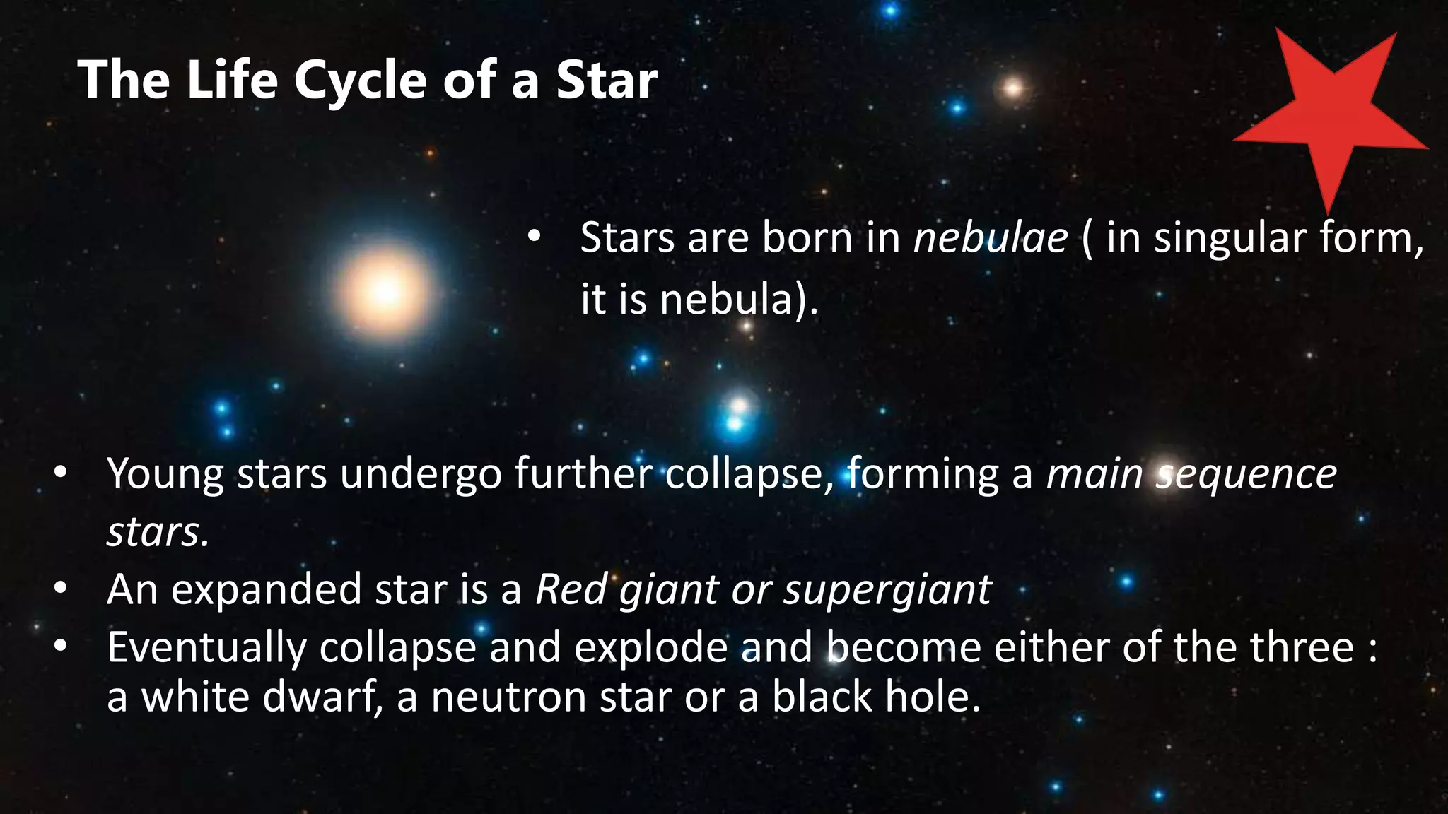 Characteristics of stars | PPTX | Space and Astronomy | Science