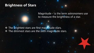 Characteristics of stars | PPTX
