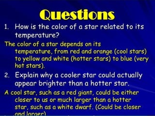 science 6-characteristics of STARS_true.pptx | Space and Astronomy ...