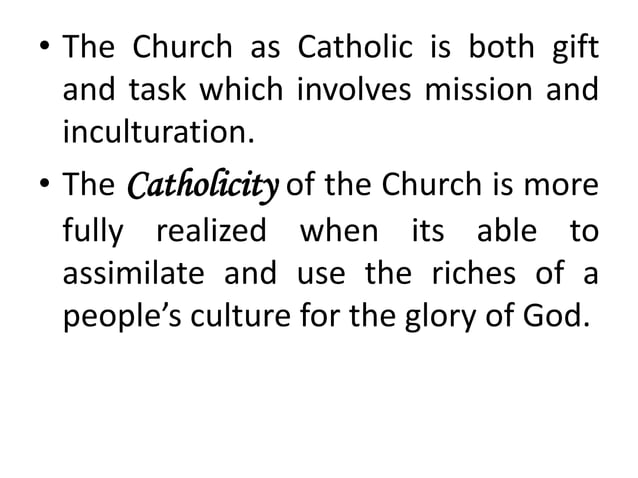 Characteristics of the Church | PPTX | Christianity | Religion ...