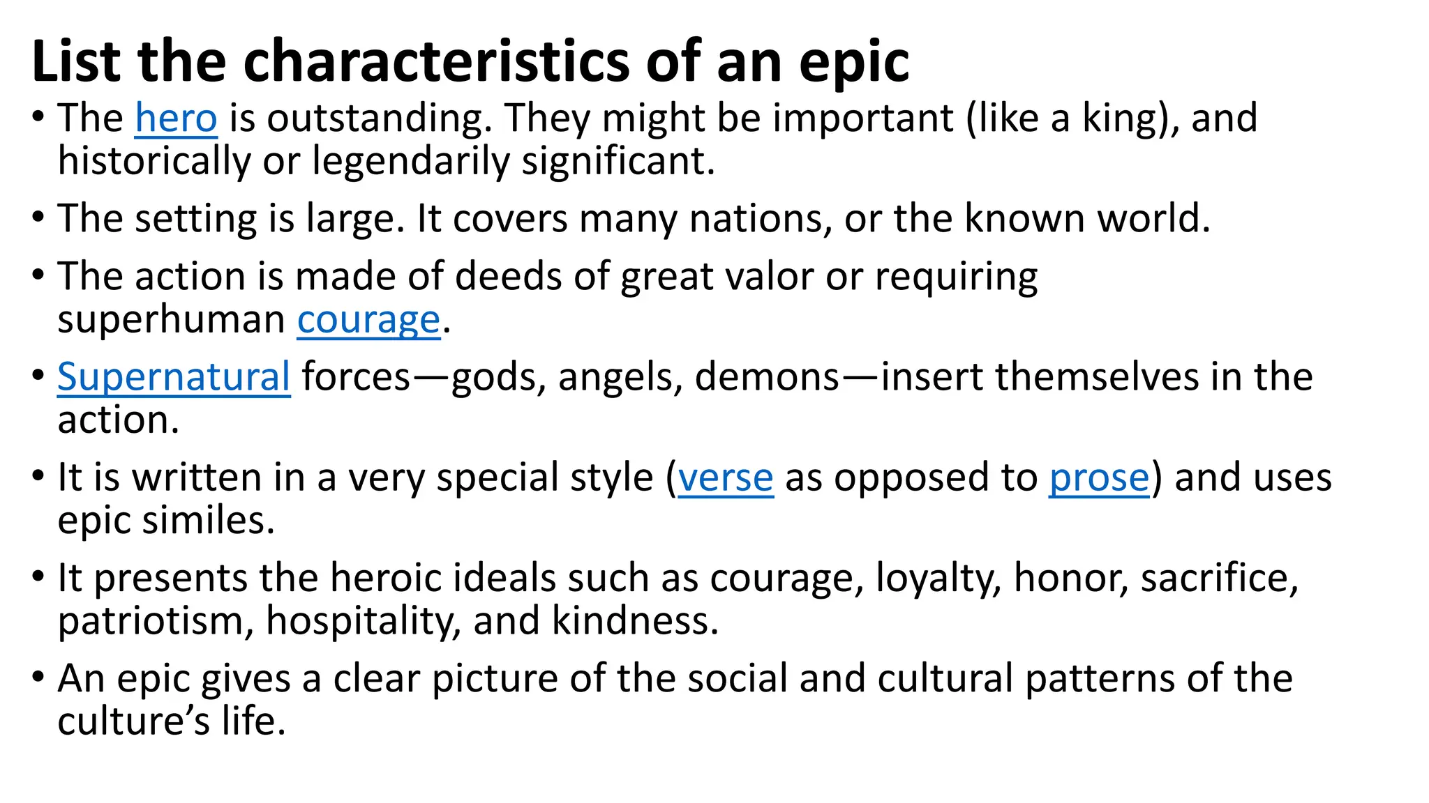 Characteristics of the Epic and outline of paper Feb 6.pptx