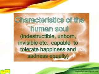 Characteristics of the human soul | PPT