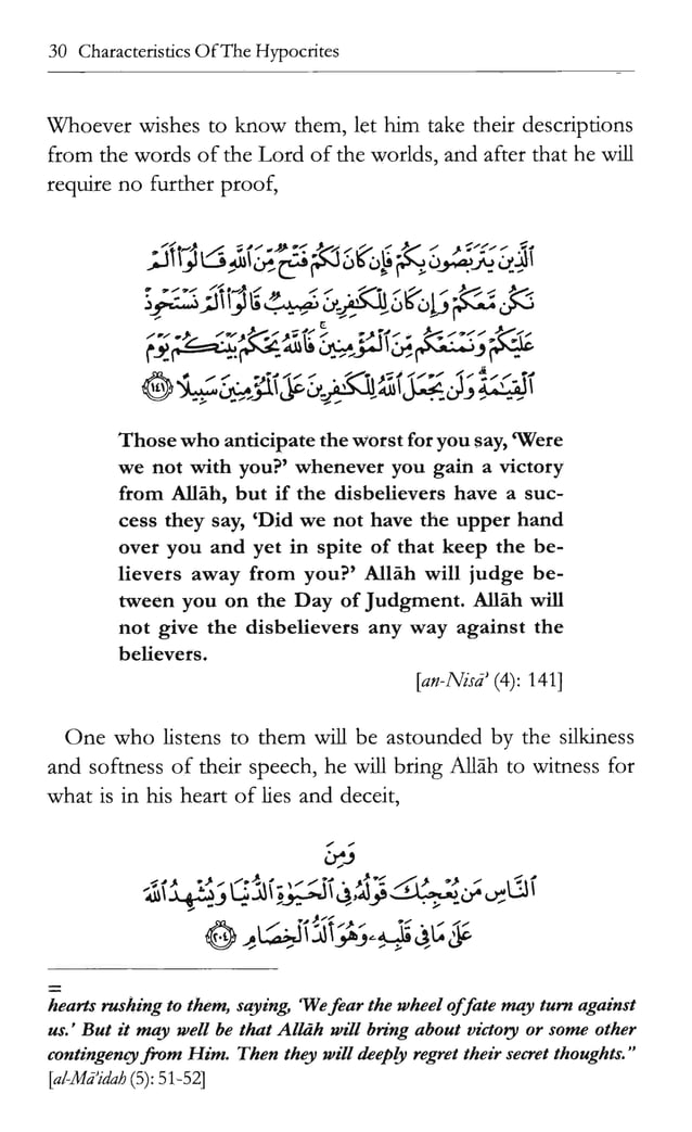 Characteristics of the hypocrites | PDF