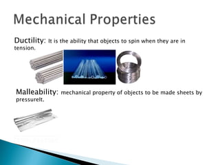 Characteristics Of The Materials | PPT