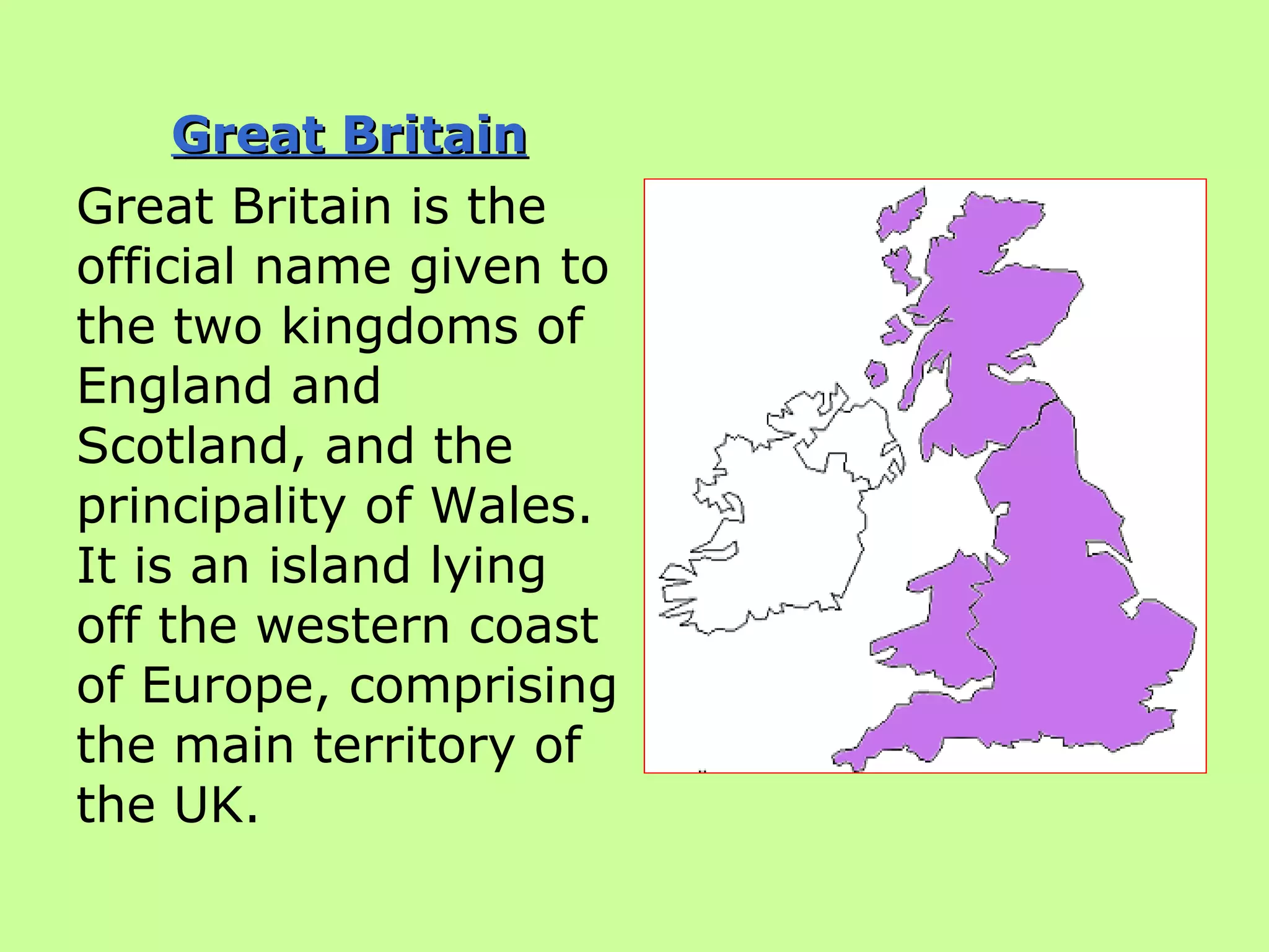Characteristics Of Uk Countries | PPT