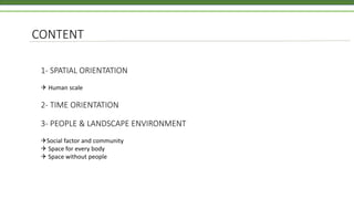 Characteristics of urban design | PPTX