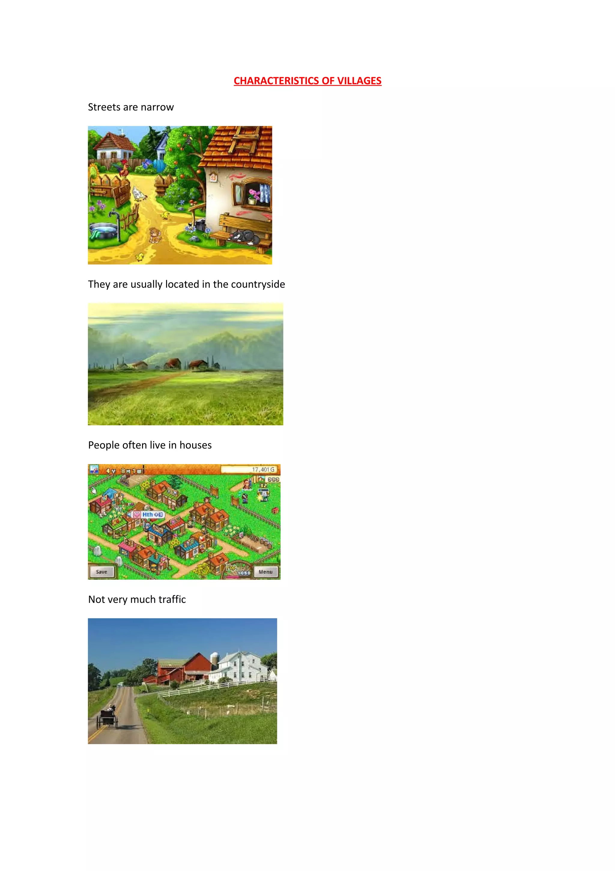 Characteristics of villages | DOC