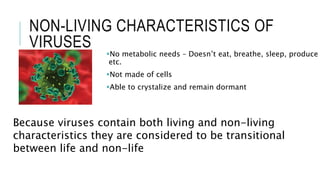 Characteristics of viruses | PPTX