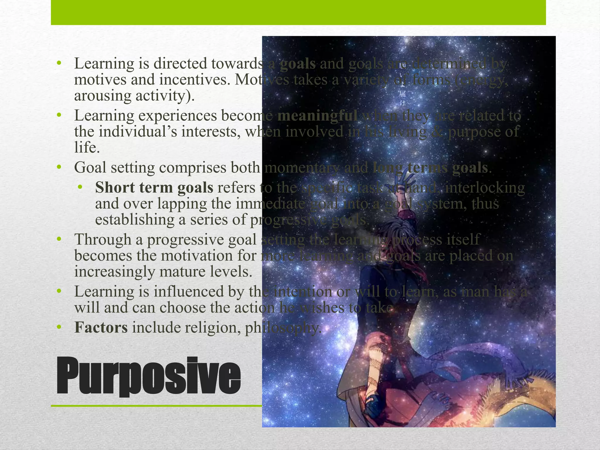 Characteristics and Principles of learning | PPTX