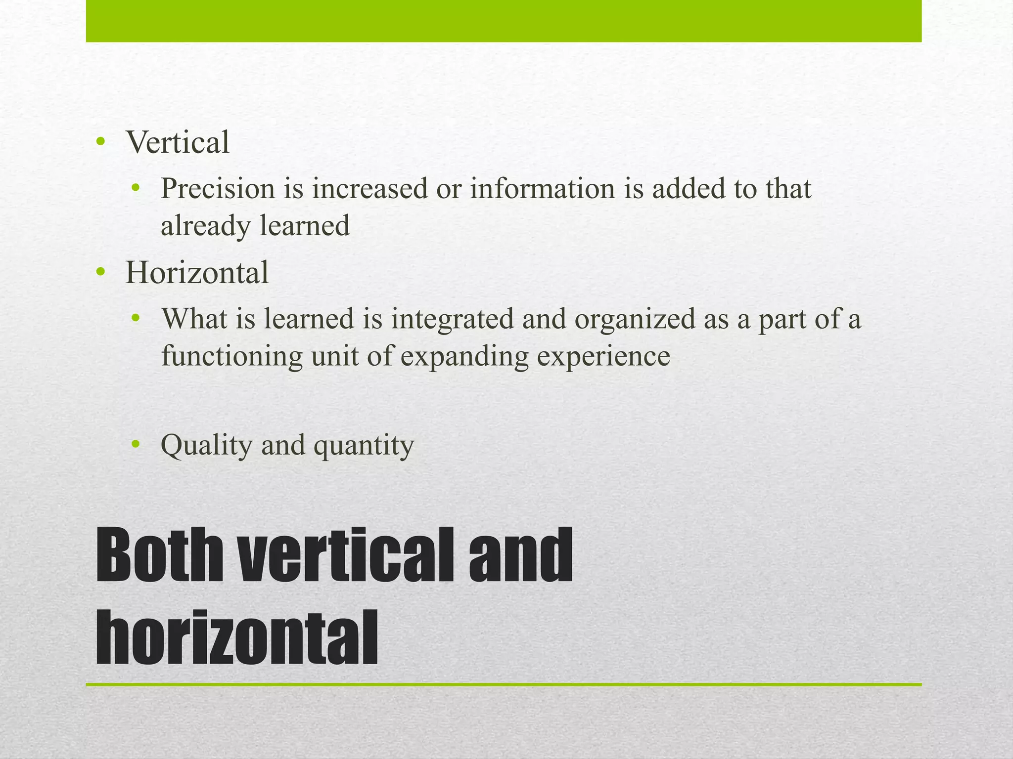 Characteristics and Principles of learning | PPTX