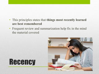 Characteristics and Principles of learning | PPTX