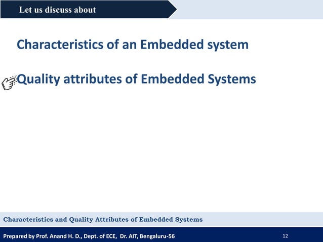 Characteristics And Quality Attributes Of Embedded System Pdf Computing Technology And Computing