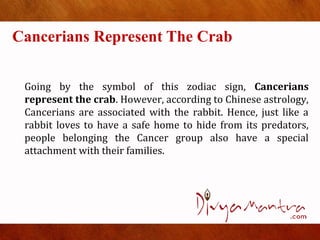 Characteristic traits of cancerians | PPT
