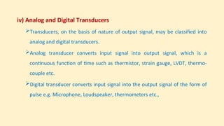 Characteritics of Transducers,types,appl | PPT