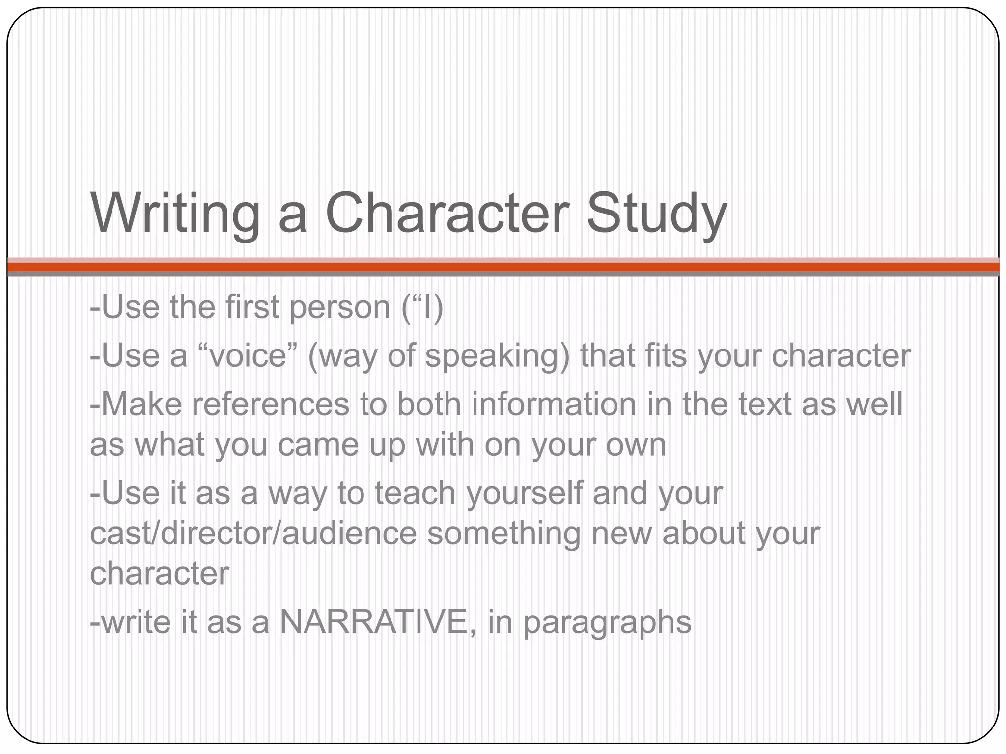 Characterization | PPTX