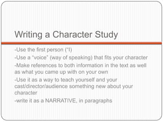 Characterization | PPTX