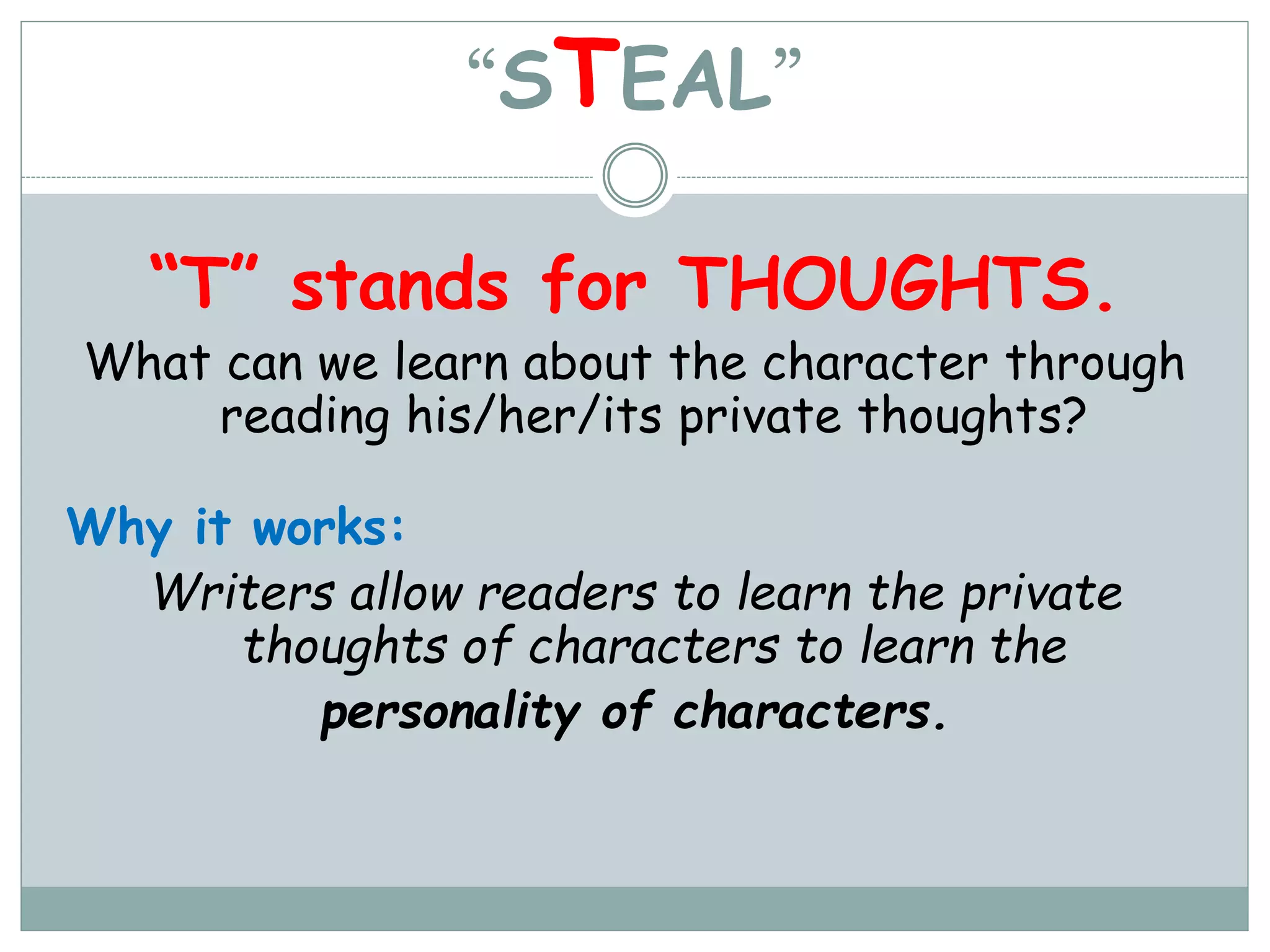 Characterization 10th grade | PPT