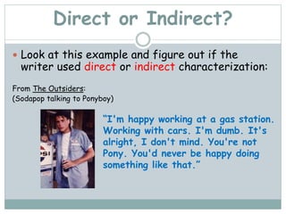 Characterization 10th grade | PPT