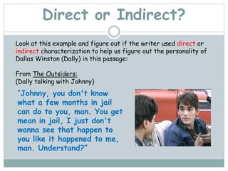 Characterization 10th grade | PPT