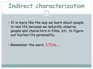 Characterization 10th grade | PPT